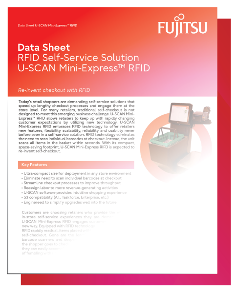 U-Scan Mini-Express RFID - Fujitsu Frontech North America